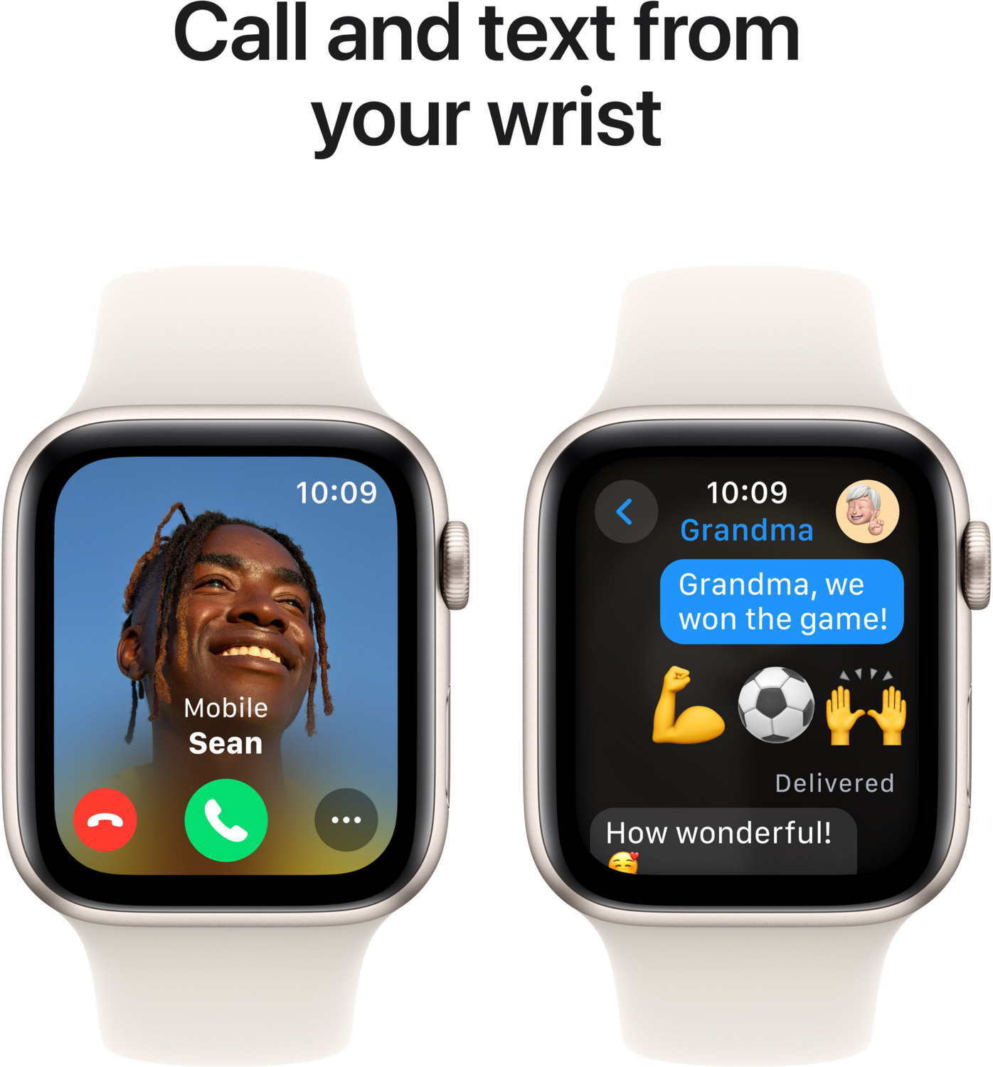 Apple Watch SE 2 2024 44mm Starlight Aluminum Case with Starlight Sport ...